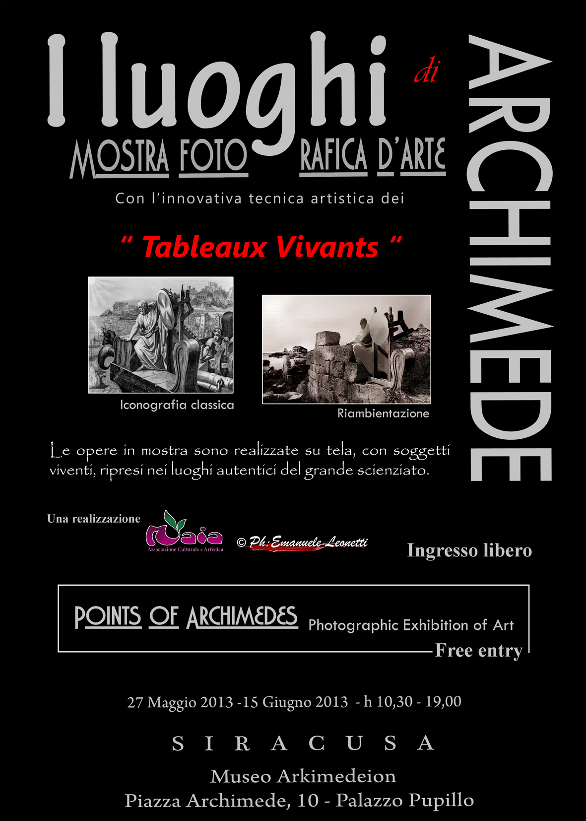 Mostra fotografica d’Arte del fotografo siracusano “Emanuele Leonetti ...