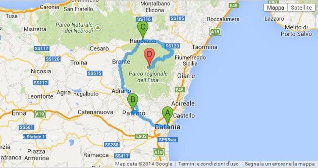 Itinerari - Percorso del Pistacchio verde di Bronte - Siciliafan