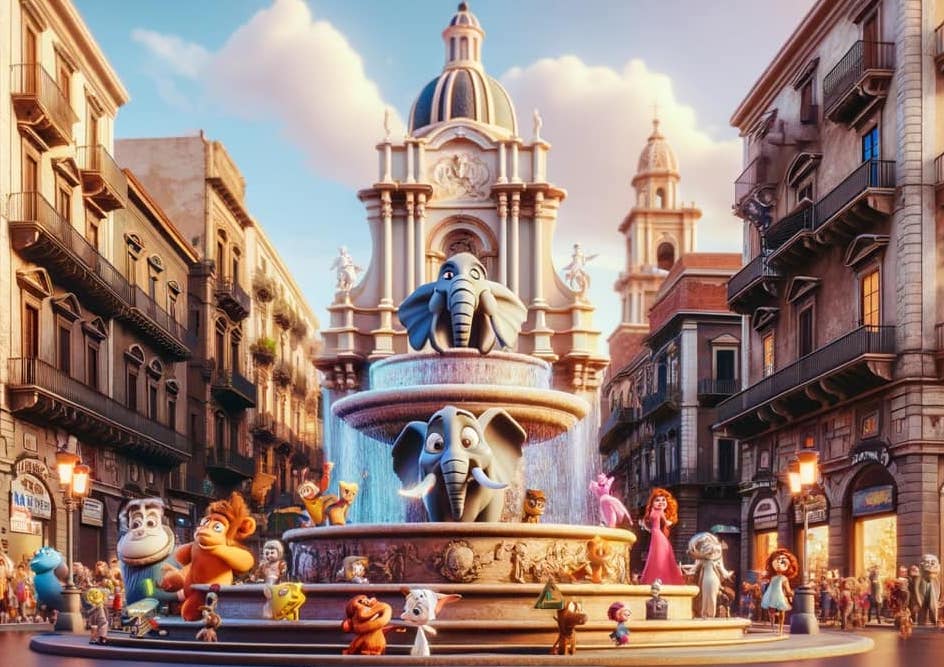 Catania in stile cartoon grazie all’intelligenza artificiale: la città ...