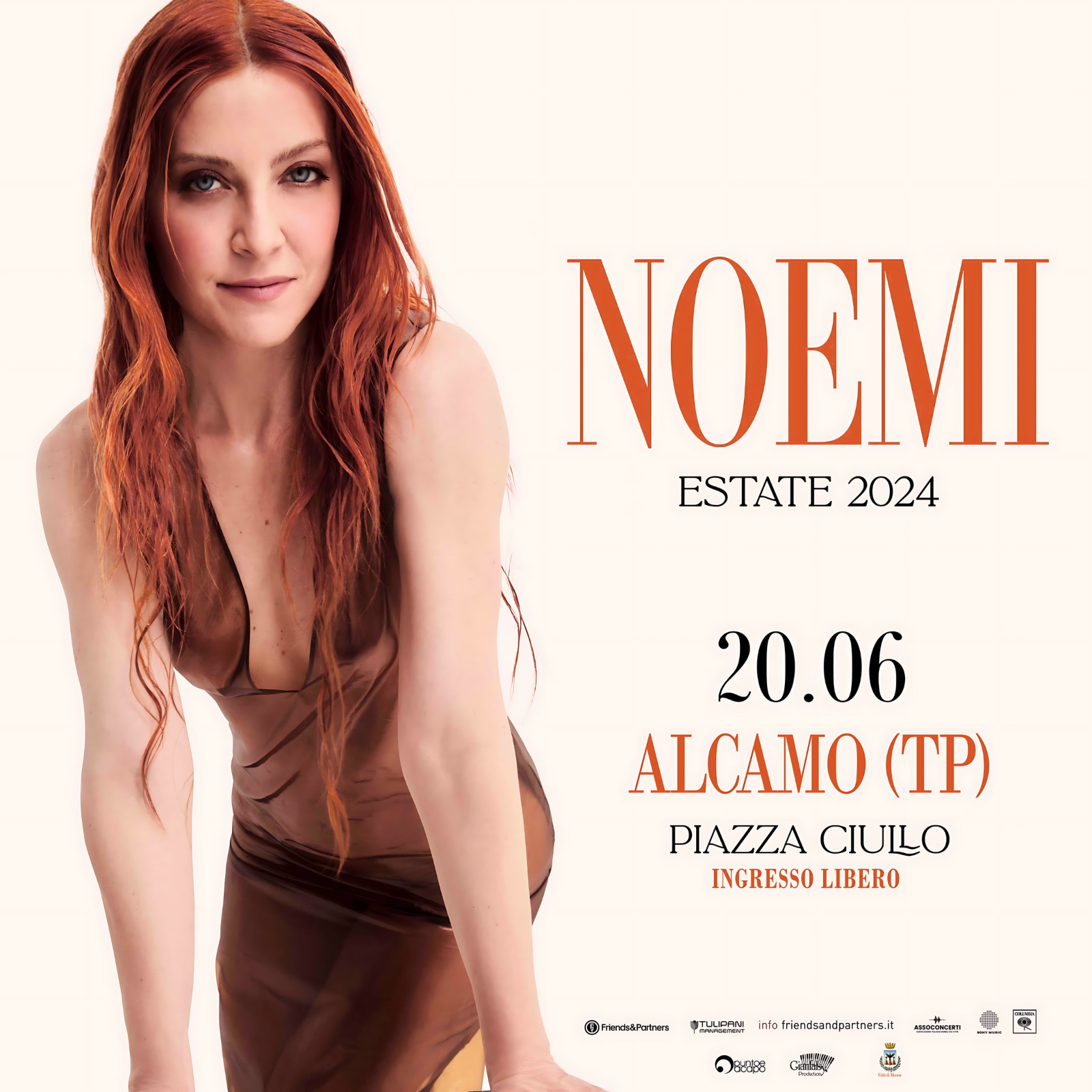Estate di concerti in Sicilia, Noemi porta il suo tour anche ad Alcamo