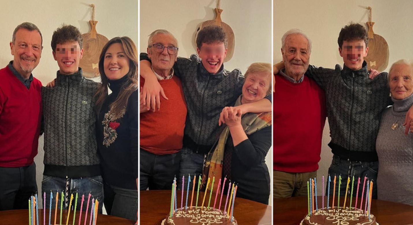 Festa per Amadeus, il figlio Josè compie 16 anni: nelle foto ci sono ...