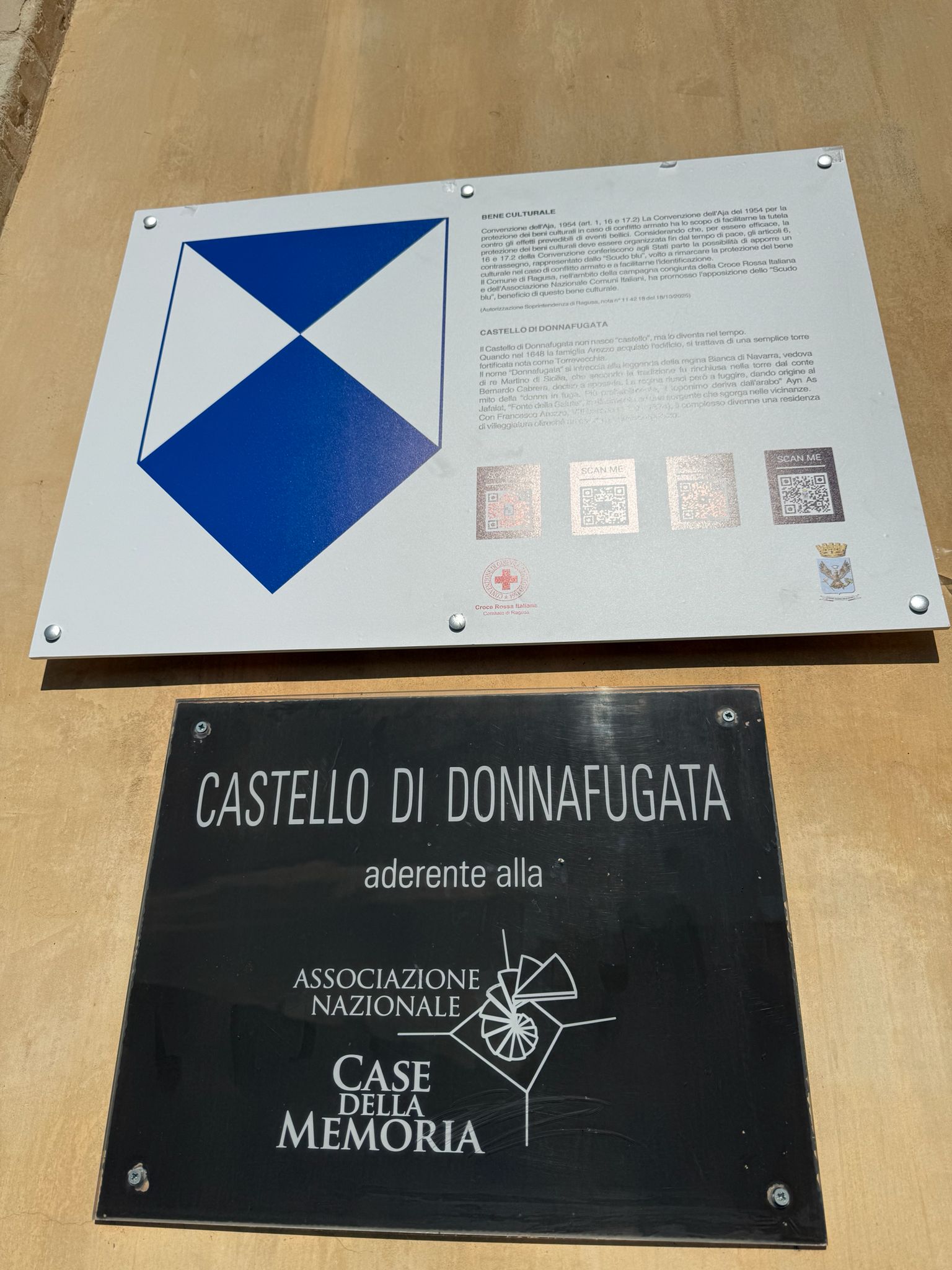 Il Castello di Donnafugata primo sito ibleo a ricevere lo “Scudo Blu”