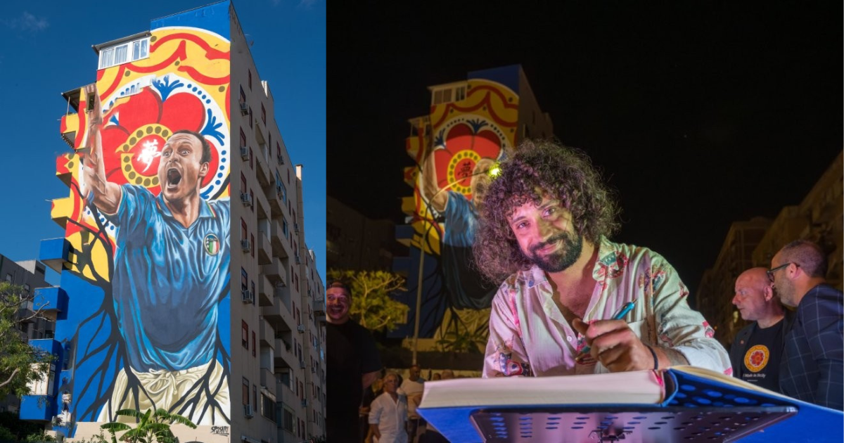 Murale su Totò Schillaci fra i primi 10 di Streetartcities.com